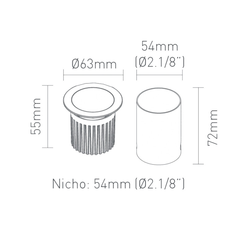 Embutido de Piso e Solo Flat In LED Interlight I Decor Lumen