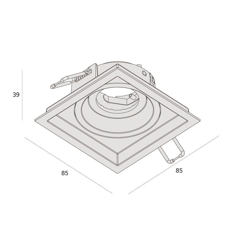 Spot de Embutir Recuado 1x Par20 - Interlight | Decor Lumen
