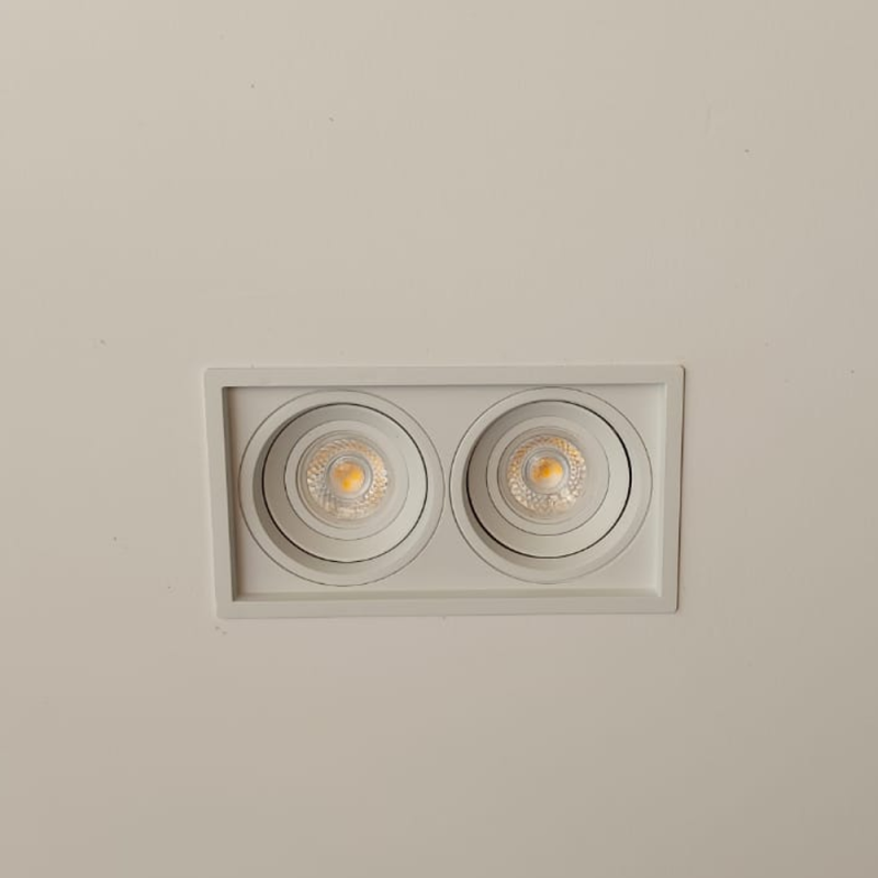 Spot Embutido Duplo Dicroica 2xMR16 Interlight | Decor Lumen