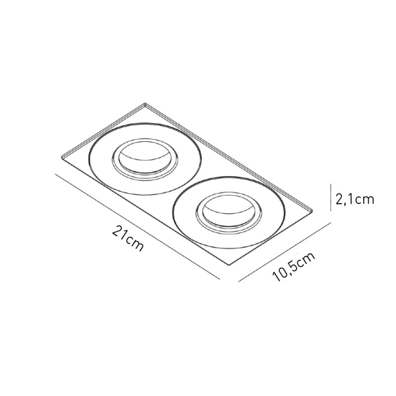 Spot Branco de Embutir Face Plana | Compre na Decor Lumen