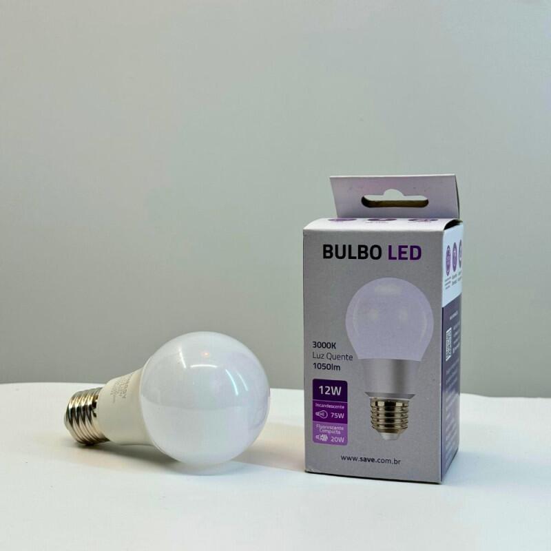 Lâmpada LED Bulbo A60 E27 - Luz Amarela - Save Energy