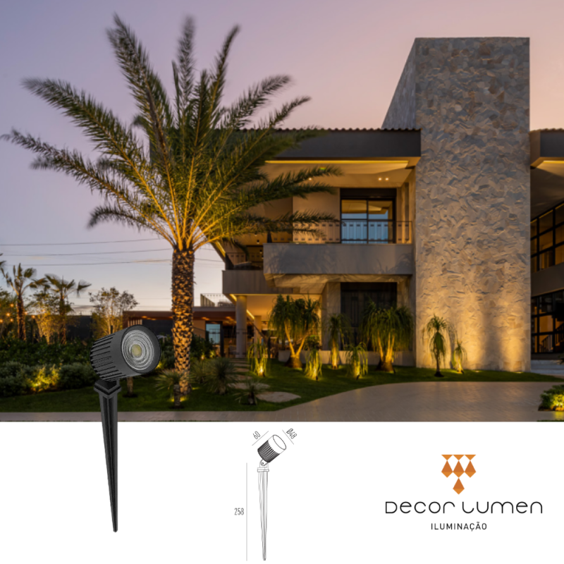 Espeto Finco Jardim 6W 2700K Interlight | Decor Lumen