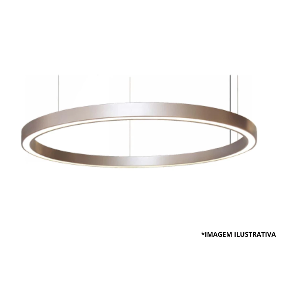 Pendente Accord Frame Freijó LED 25W - Design Moderno