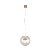 Pendente LED Full Moon Dourado 7W – Design e Elegância